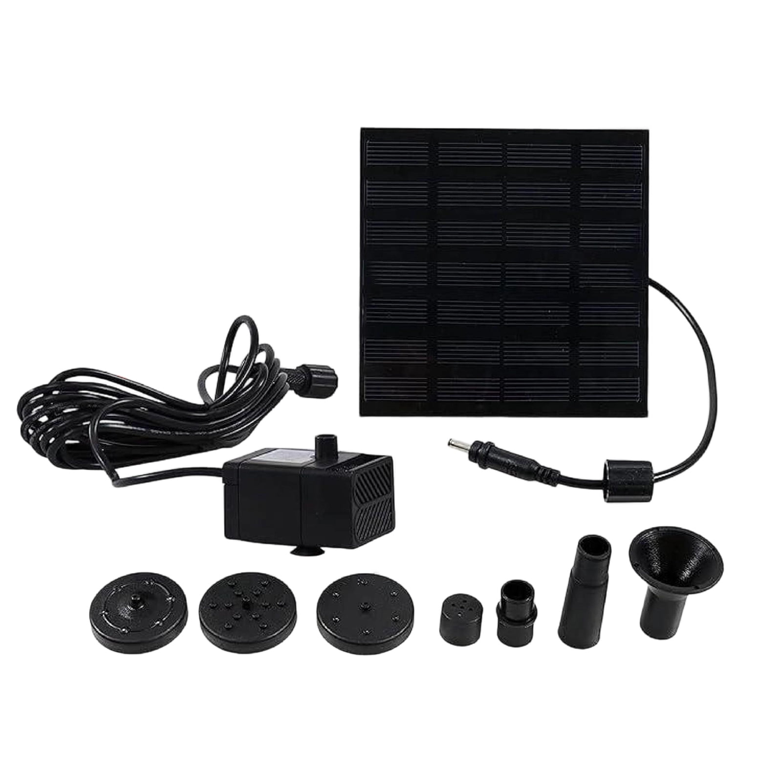11cm Square Solar Fountain Pump, 4.33" Floating Solar Water Feature ...