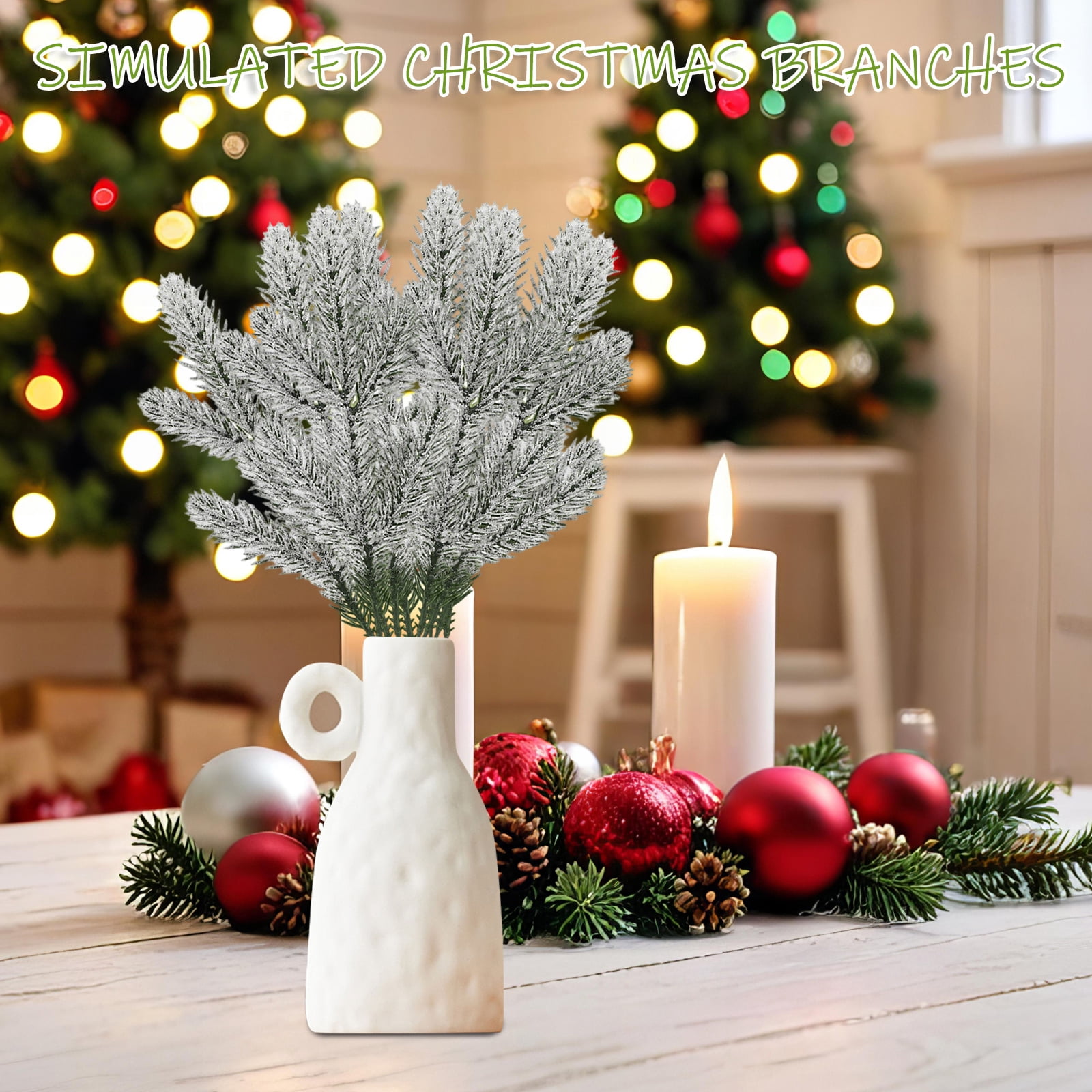 11in Artificial Flower for Outdoor,Plastic 24pcs Simulated Christmas ...