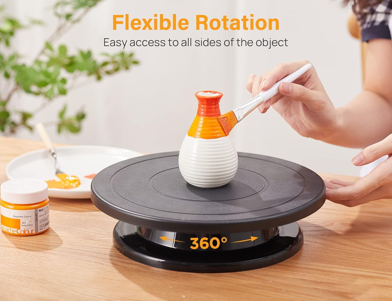 11in Cake Turntable for Decorating, Rotate Painting Turn Table ...