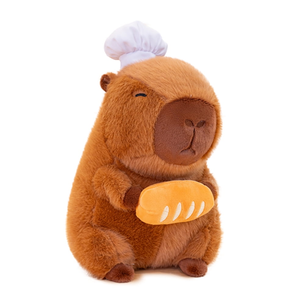 11in Chef Capybara Plush Toy – Cute Cooking-Themed Stuffed Animal with ...