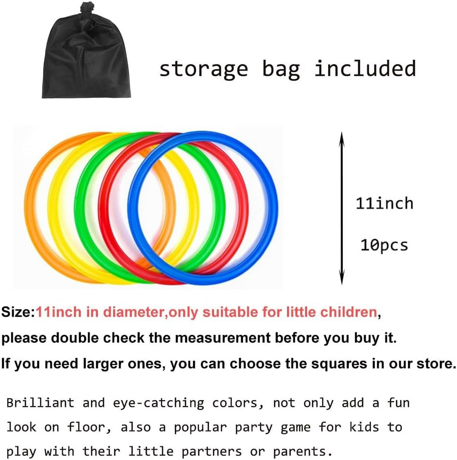 11in Hopscotch Rings with 15 Connectors for Kids Agility Training ...