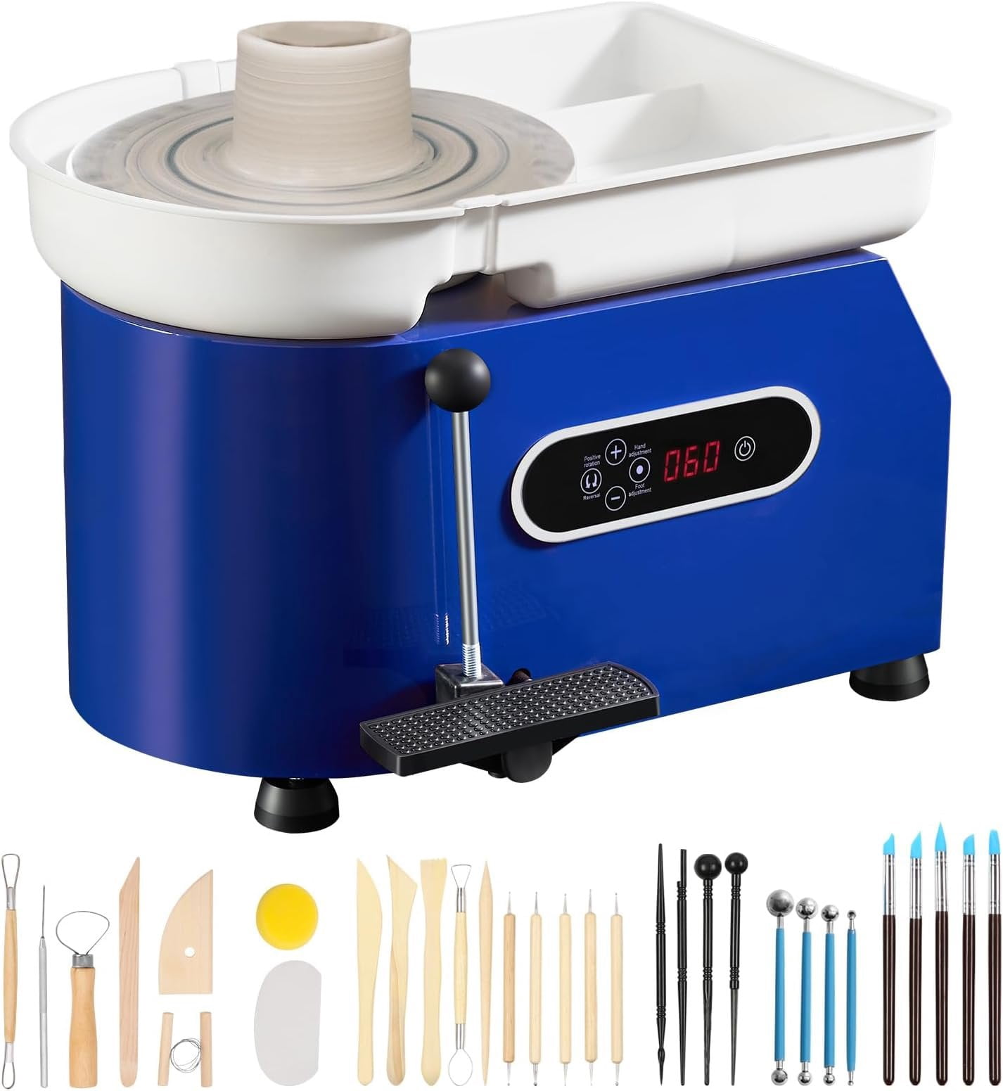 11in Pottery Wheel for Adults Beginners, 450W Ceramic Wheel Forming ...