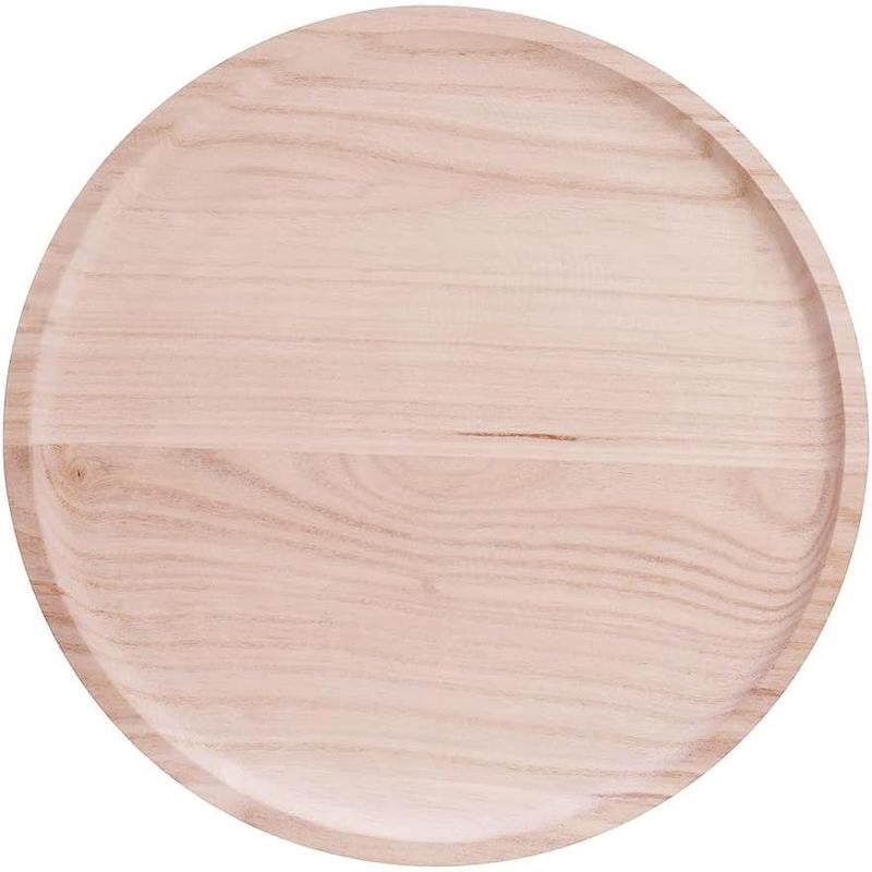11in Round Wood Tray, Round Coffee Table Tray for Home Decor ...