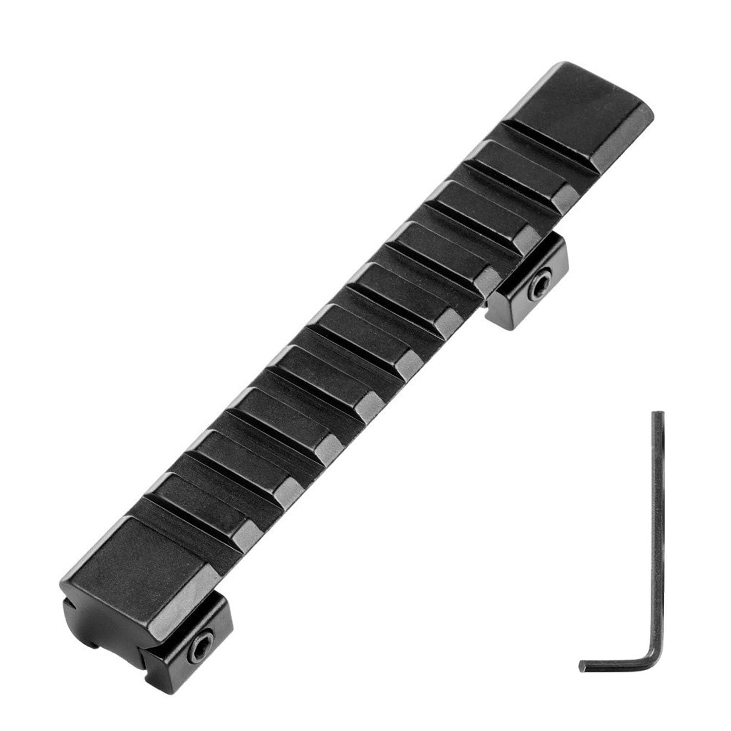 11mm Dovetail to 20mm Picatinny Weaver Rail Mount Adapter-Low Profile Scope Riser Rail Adaptor ...