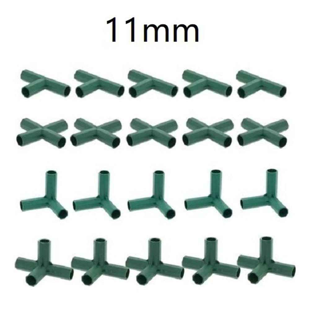 11mm Gardening Frame Connectors - Heavy Duty Greenhouse Support & Frame ...