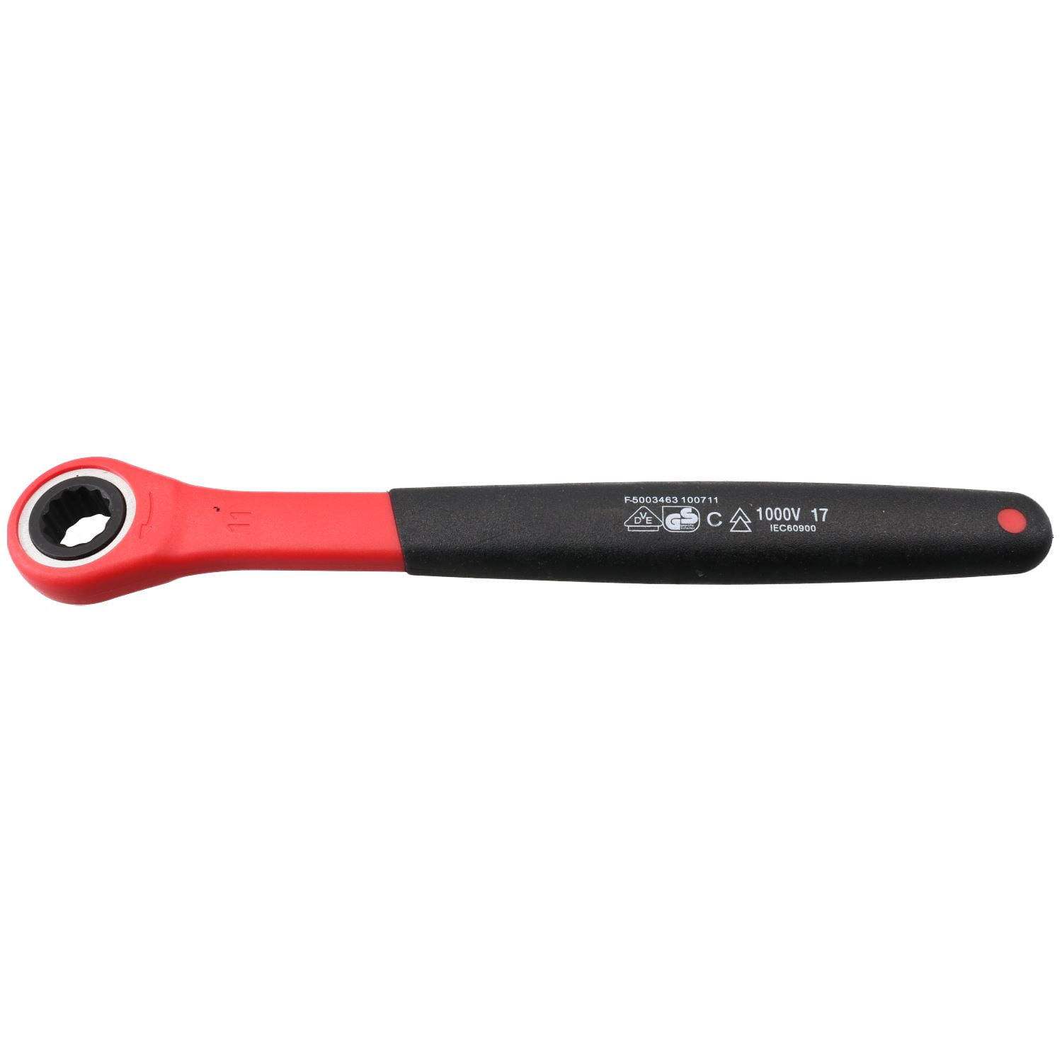 11mm Metric VDE Insulated Ratchet Ring Spanner for Hybrid Electric ...