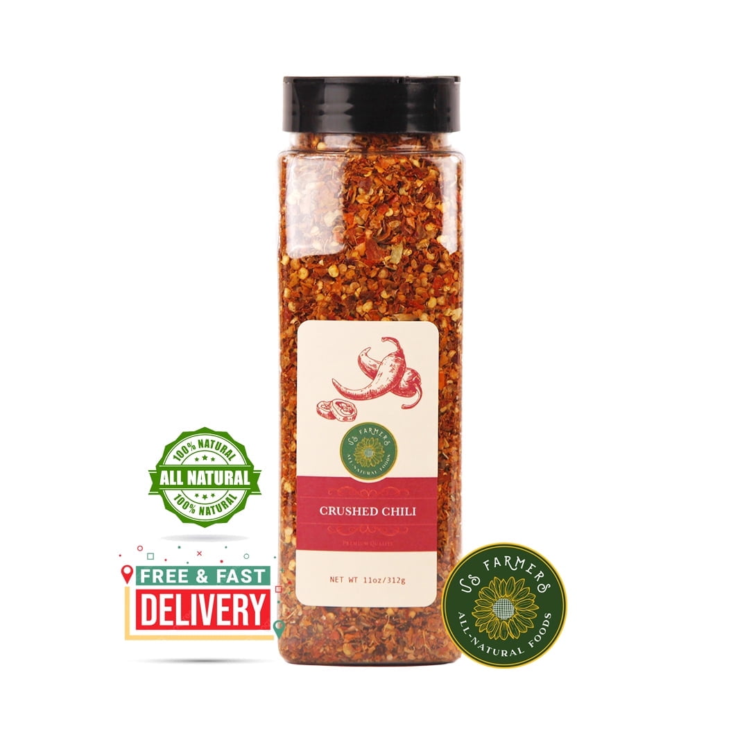 11oz/325g Spice Classics Crushed Red Pepper Bottle Dried Red Chili ...