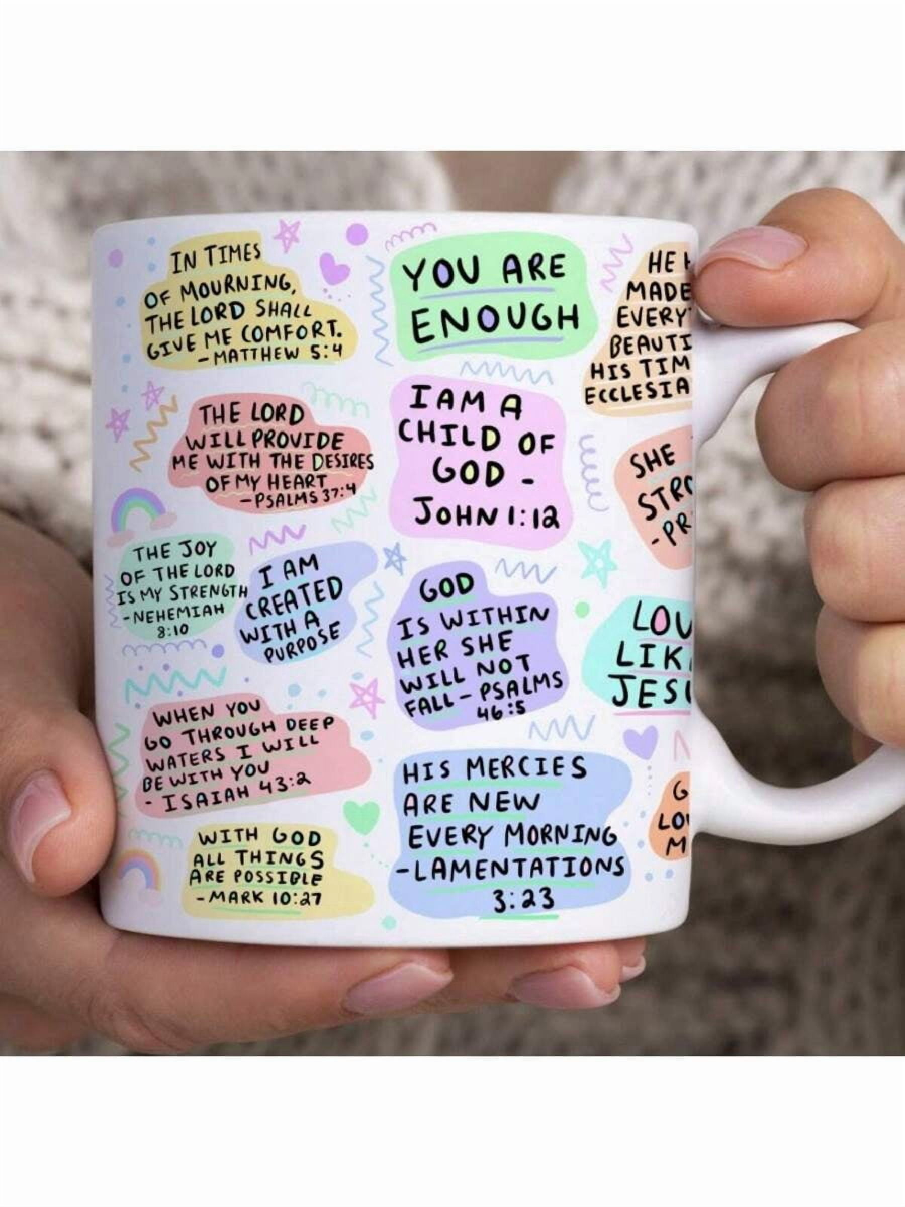 11oz : Bible Affirmation Coffee Mug, My Daily Christian Mug With Bible ...