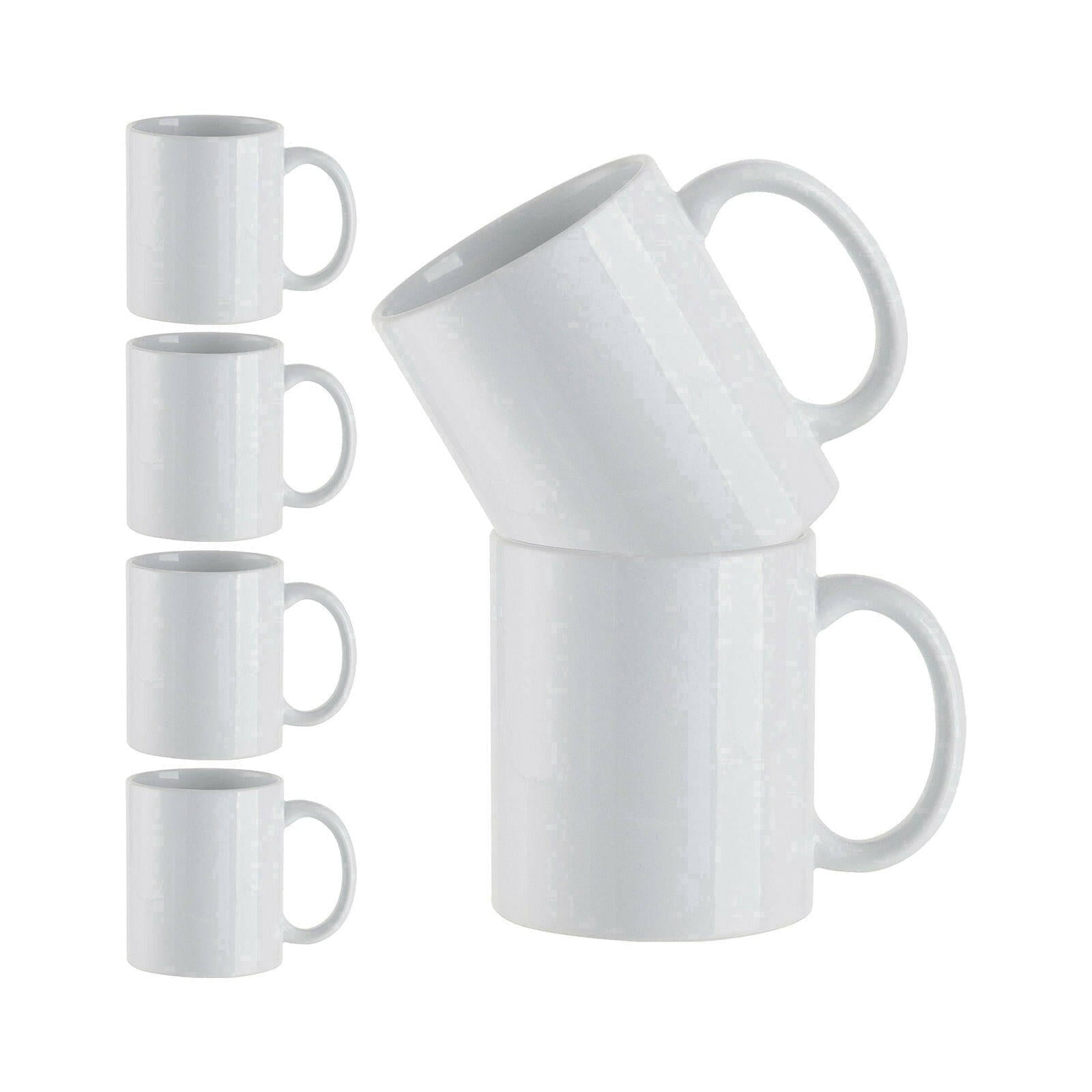 Craft Express 11 oz. White Ceramic Sublimation Mugs for Coffee Cup ...