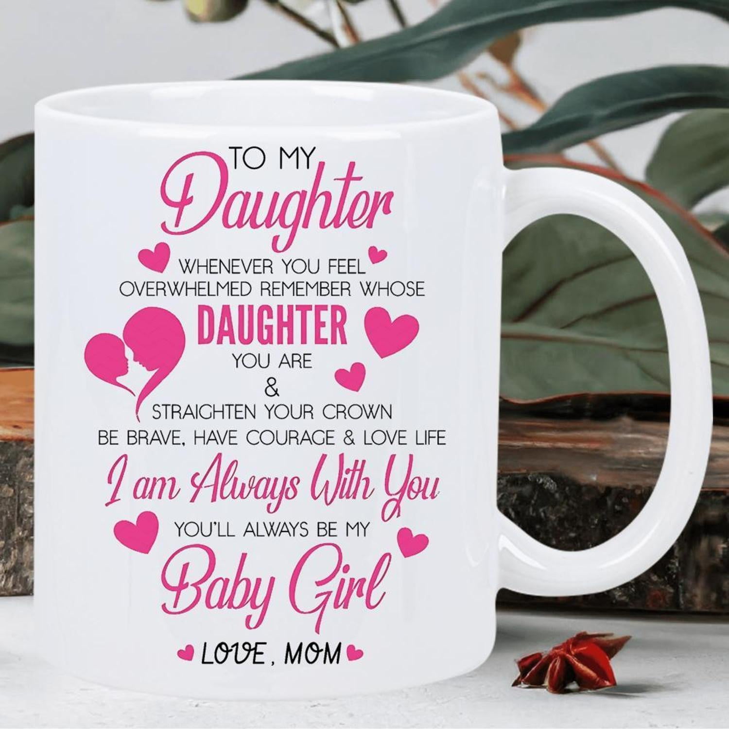 11oz Cherished Daughter Insulated Ceramic Mug 1pc Versatile Hot Cold ...