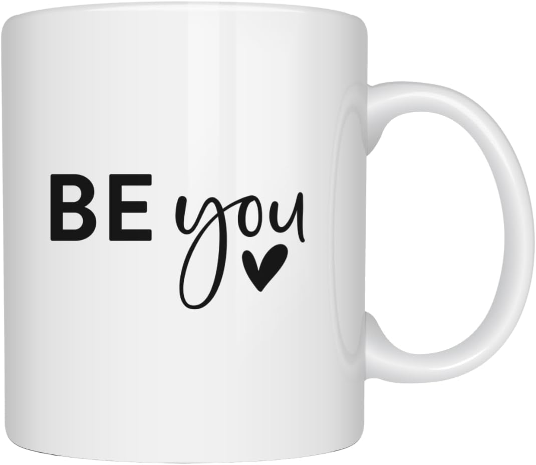 11oz Coffee Mug - Inspirational & Motivational Black and White Ceramic ...