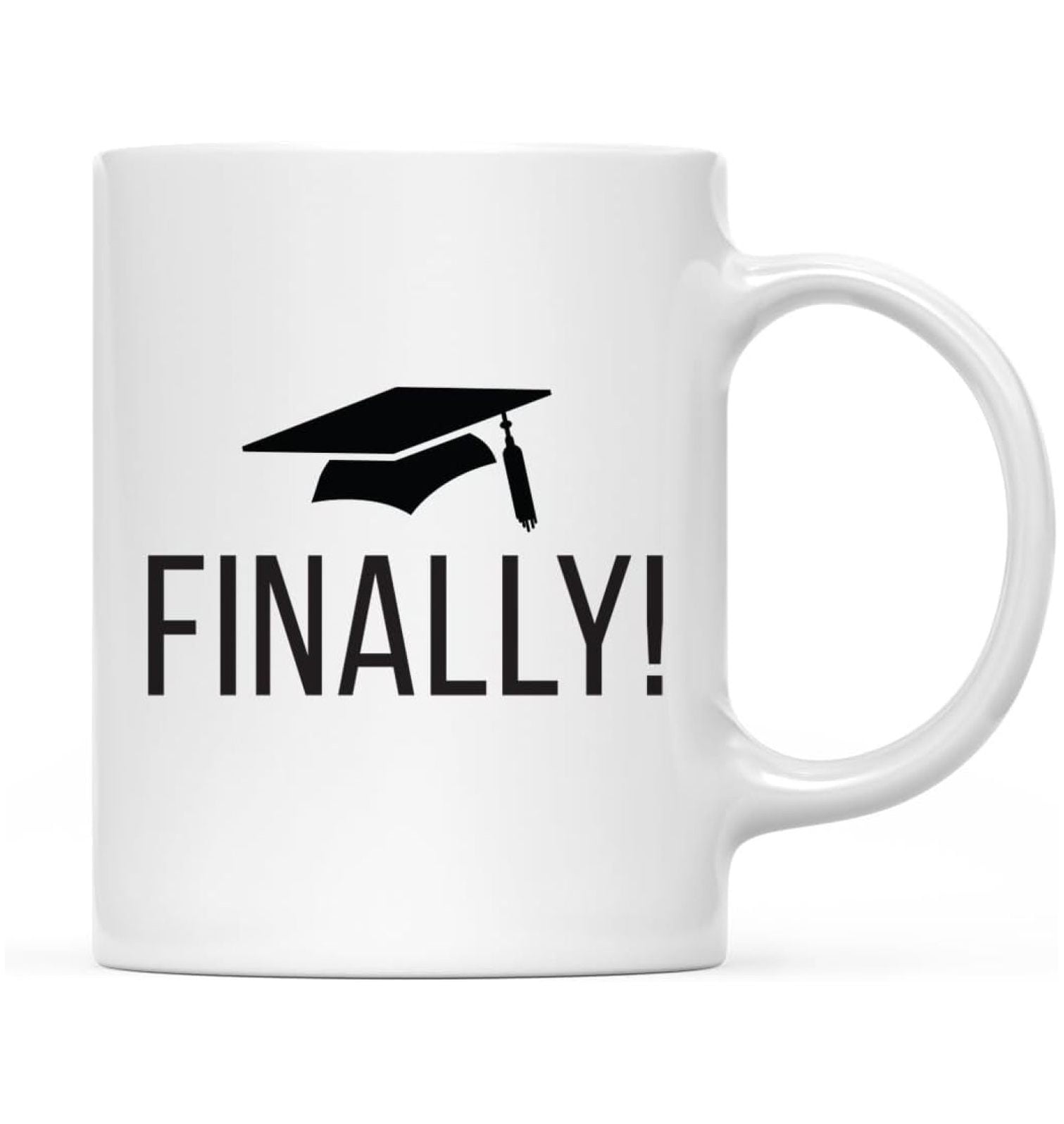 11oz. Graduation Coffee Mug Gift, Finally!, Graduation Graphic, 1-Pack ...