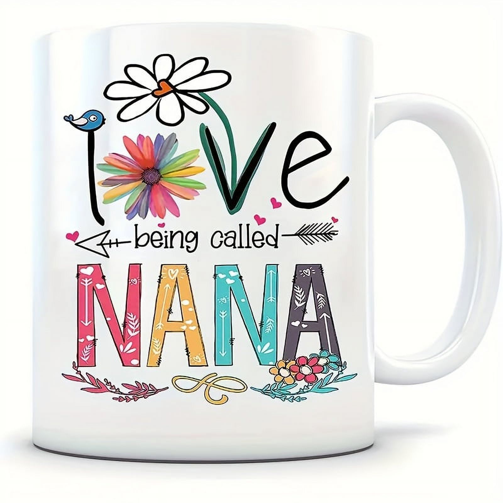 11oz Nana Love Graphic Ceramic Coffee Mug – Microwave & Dishwasher Safe ...