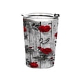 11oz Stainless Steel Tumbler with Straw, Double Wall Insulated Travel ...
