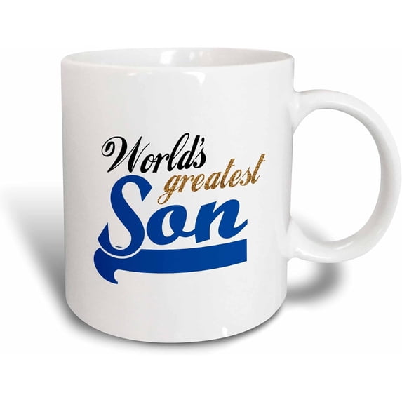 11oz Two Tone Red Ceramic Coffee Mug, The Best in The World Blue ...