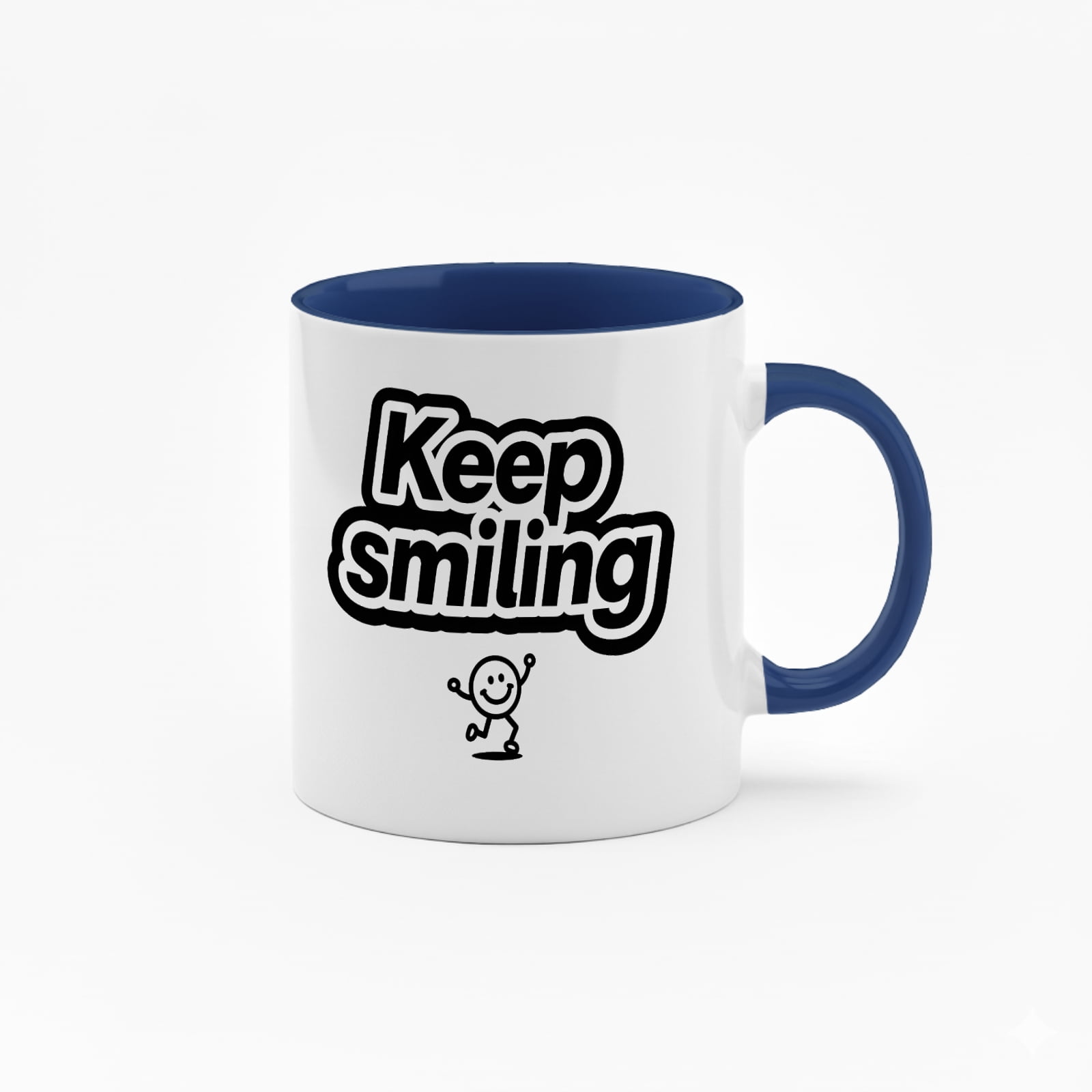 11oz Two-Tone Smile Ceramic Mug - Keep Smiling - Walmart.com