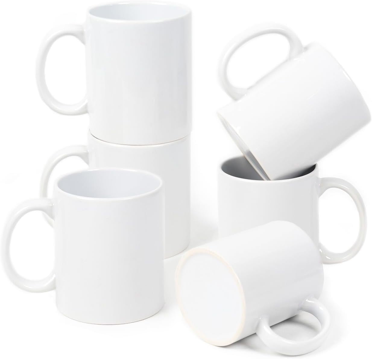 11oz White Ceramic Sublimation Coffee Mug Blank White, Case of 36 ...