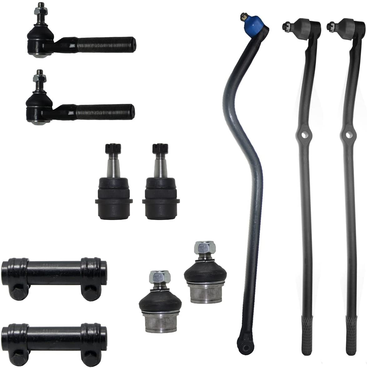 11pc Front Inner Outer Tie Rod Links Upper & Lower Ball Joints, Track ...