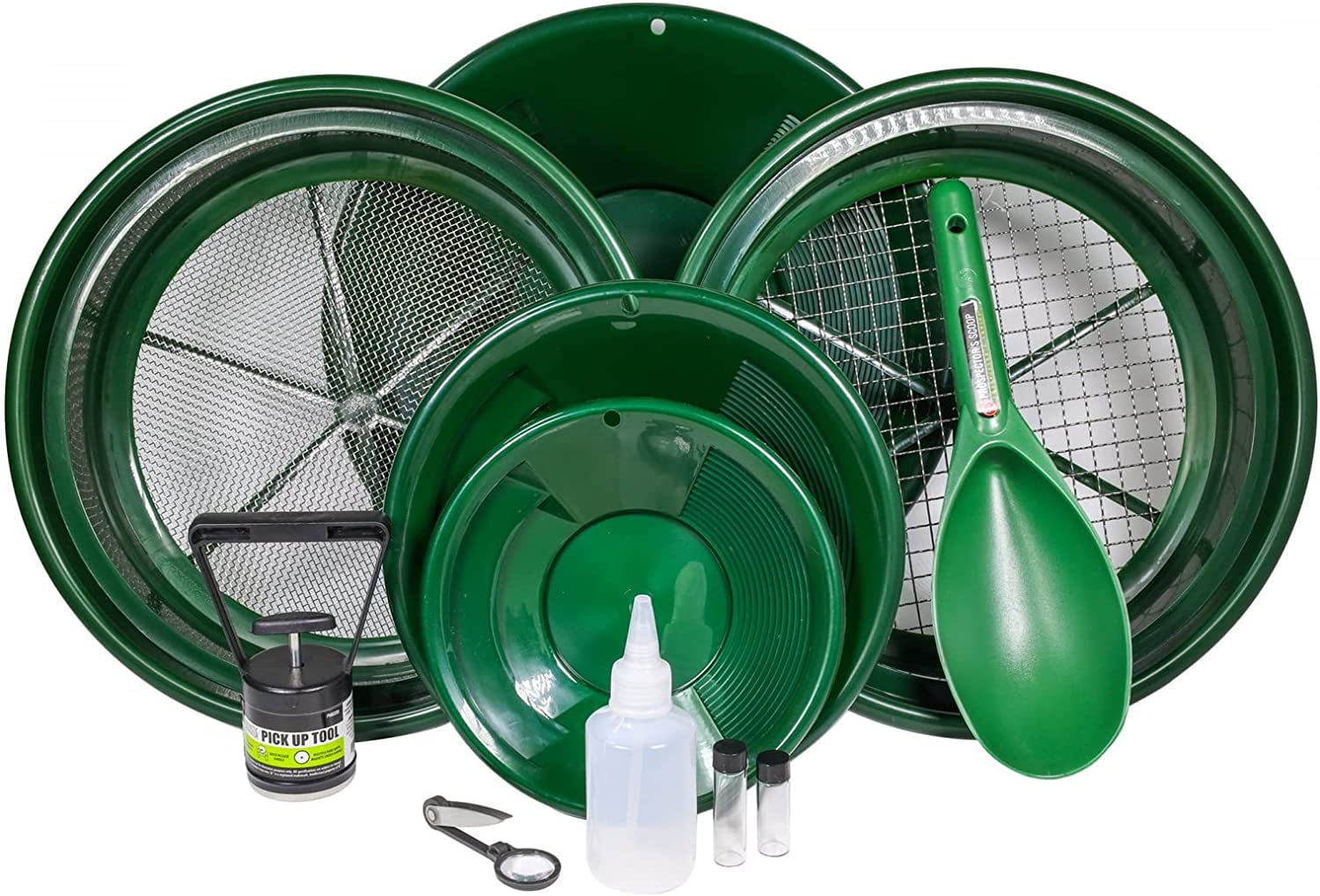 11pc Gold Panning Kit Prospecting Equipment with Classifier Screens ...