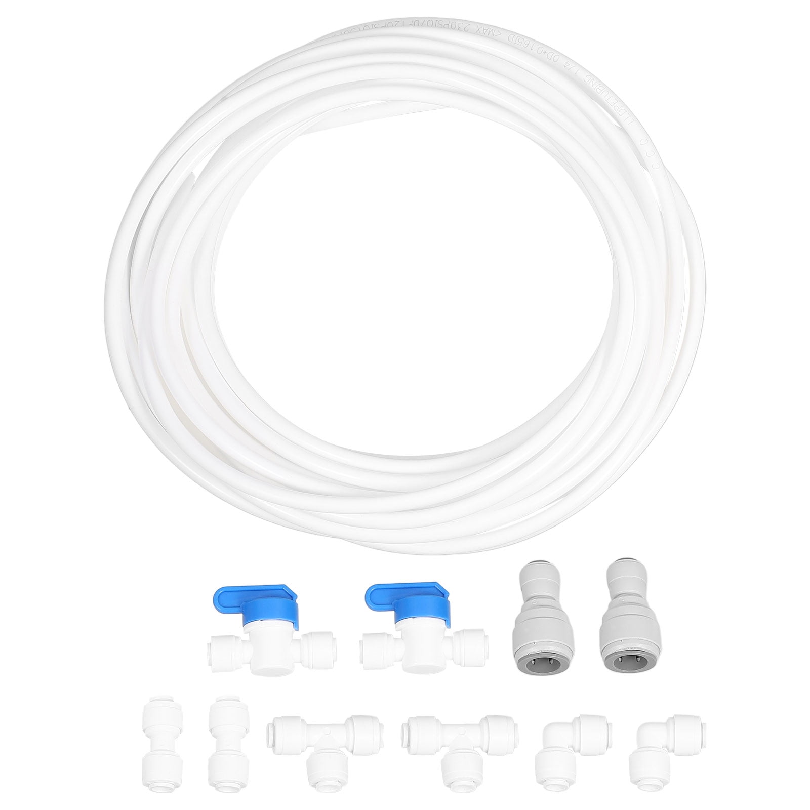11pcs 1/2" Quick Connect Fittings for RO System with 10m Tubing Hose ...