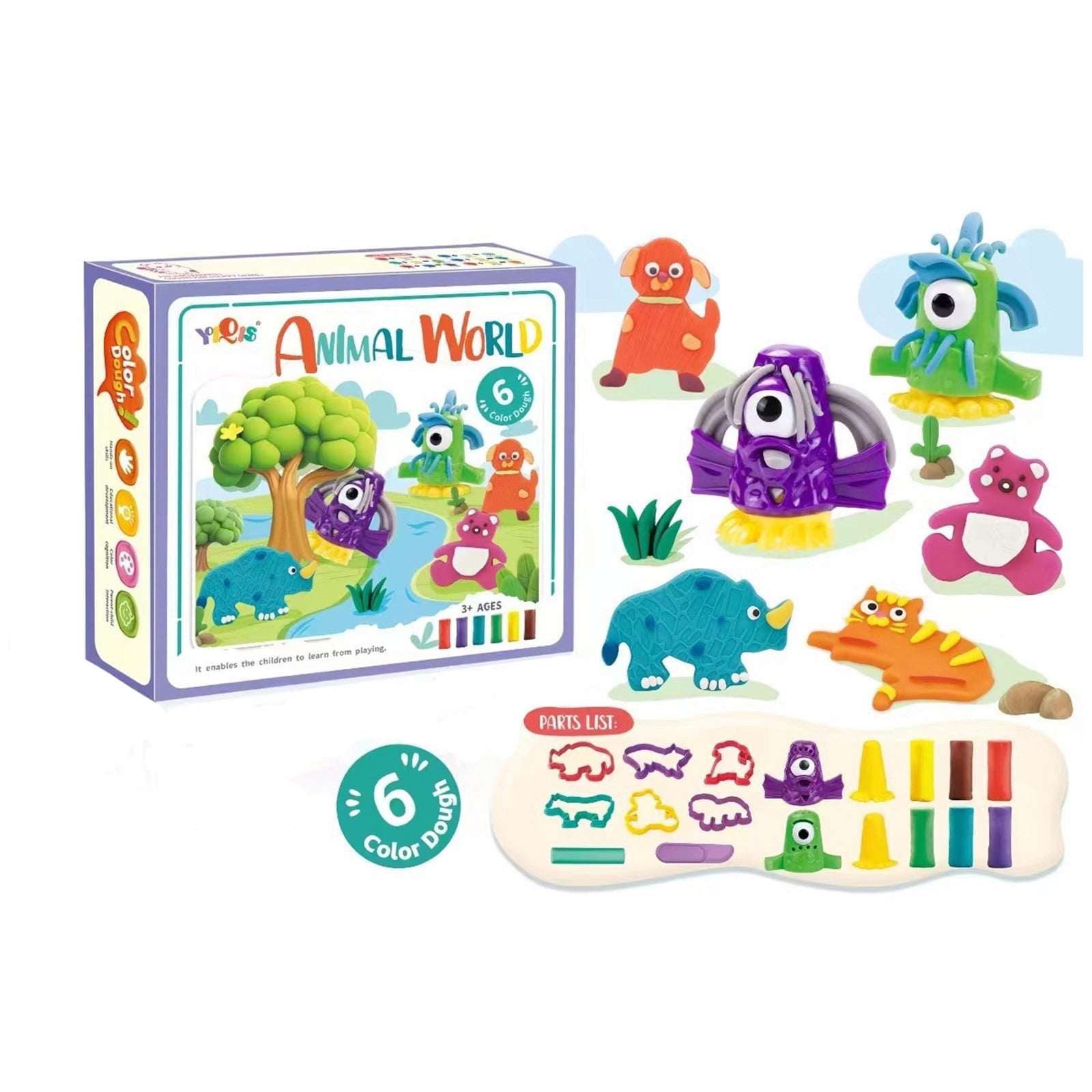 11pcs Color Clay Simulation Food Handmade Toy Set,5.66x2.24x8.19" - 5 ...
