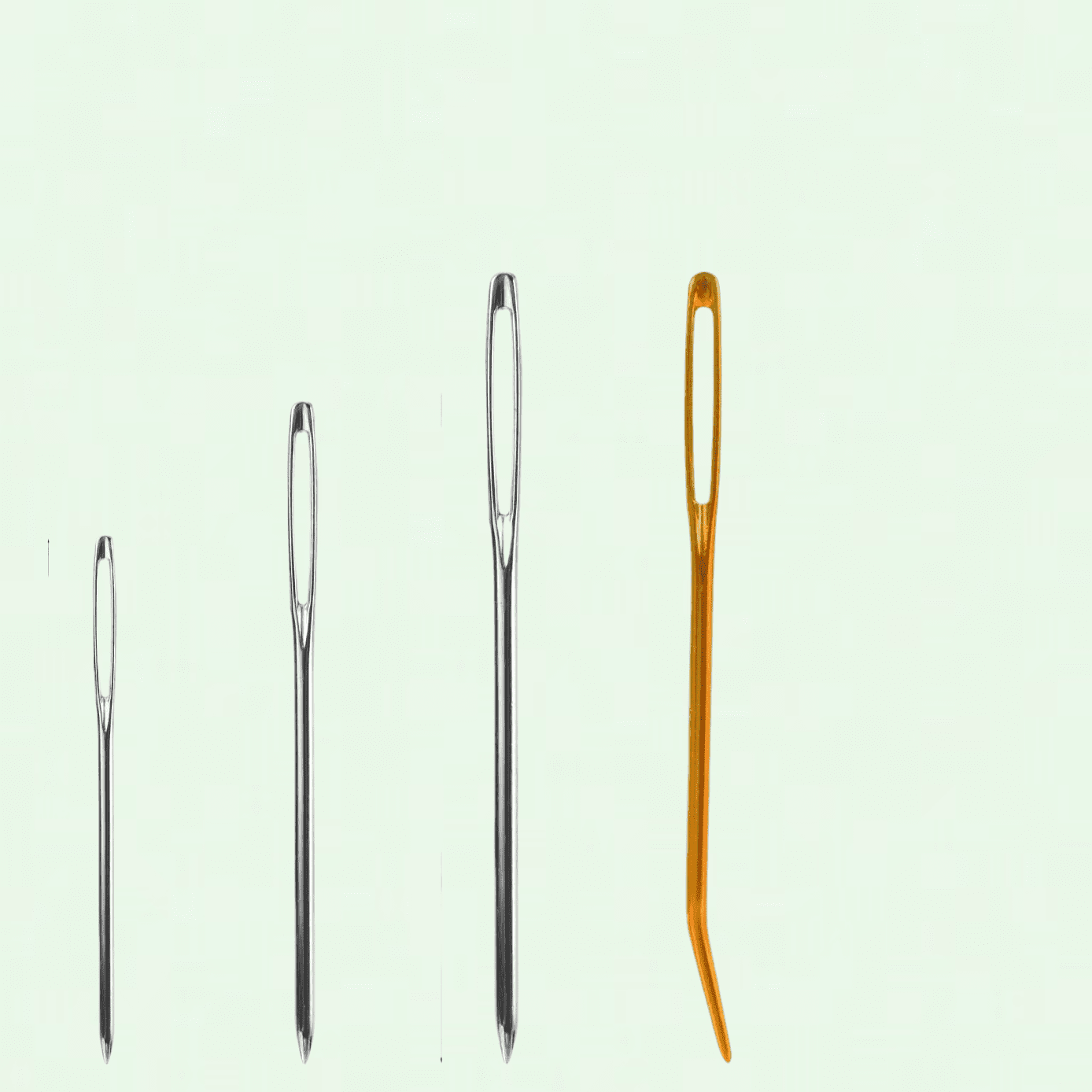 11pcs Stainless Steel Yarn Darning Needles Set, Curved Tapestry Needles ...