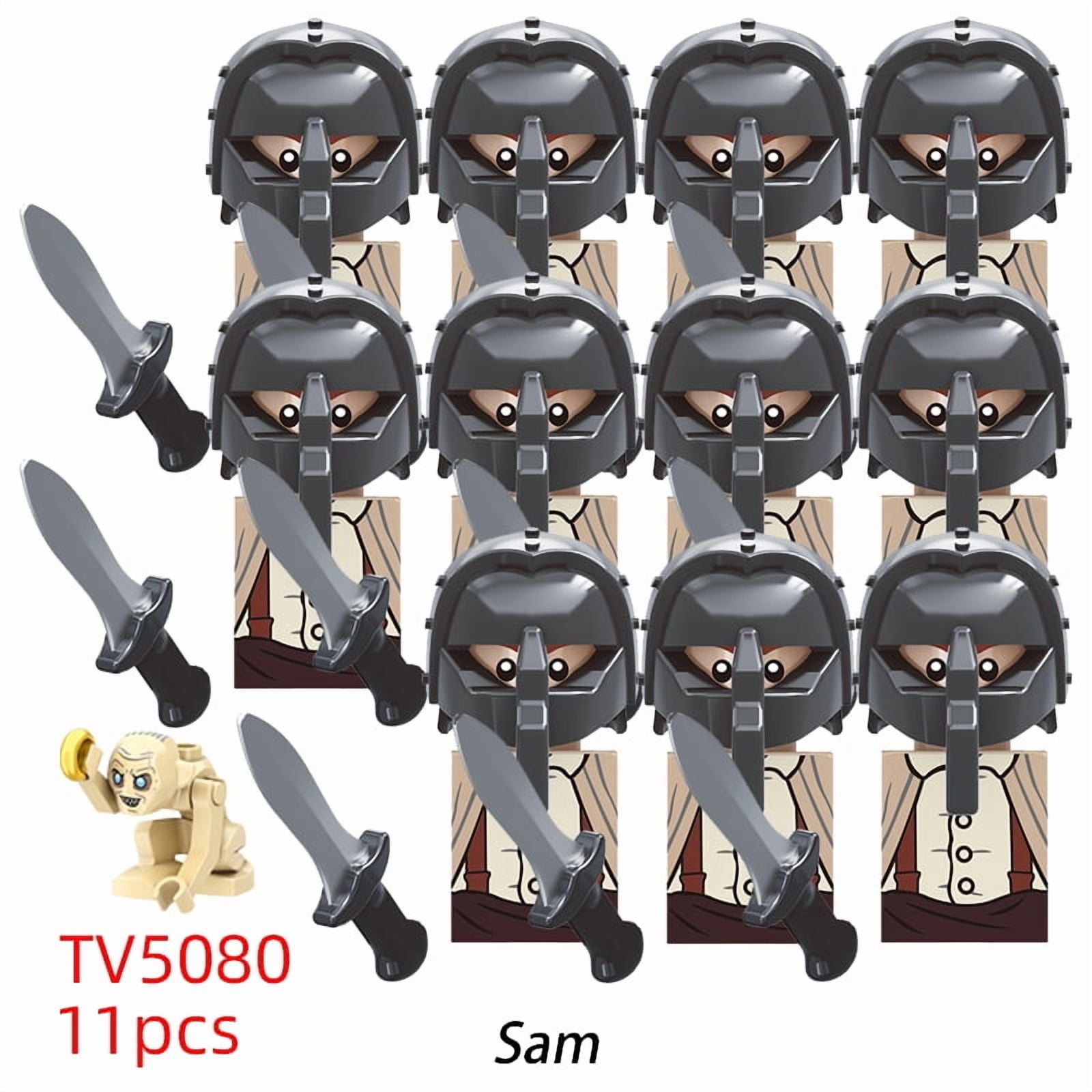 11pcs TV6410 MOC Medieval Knight Soldier Bricks Warrior Orc Armor ...