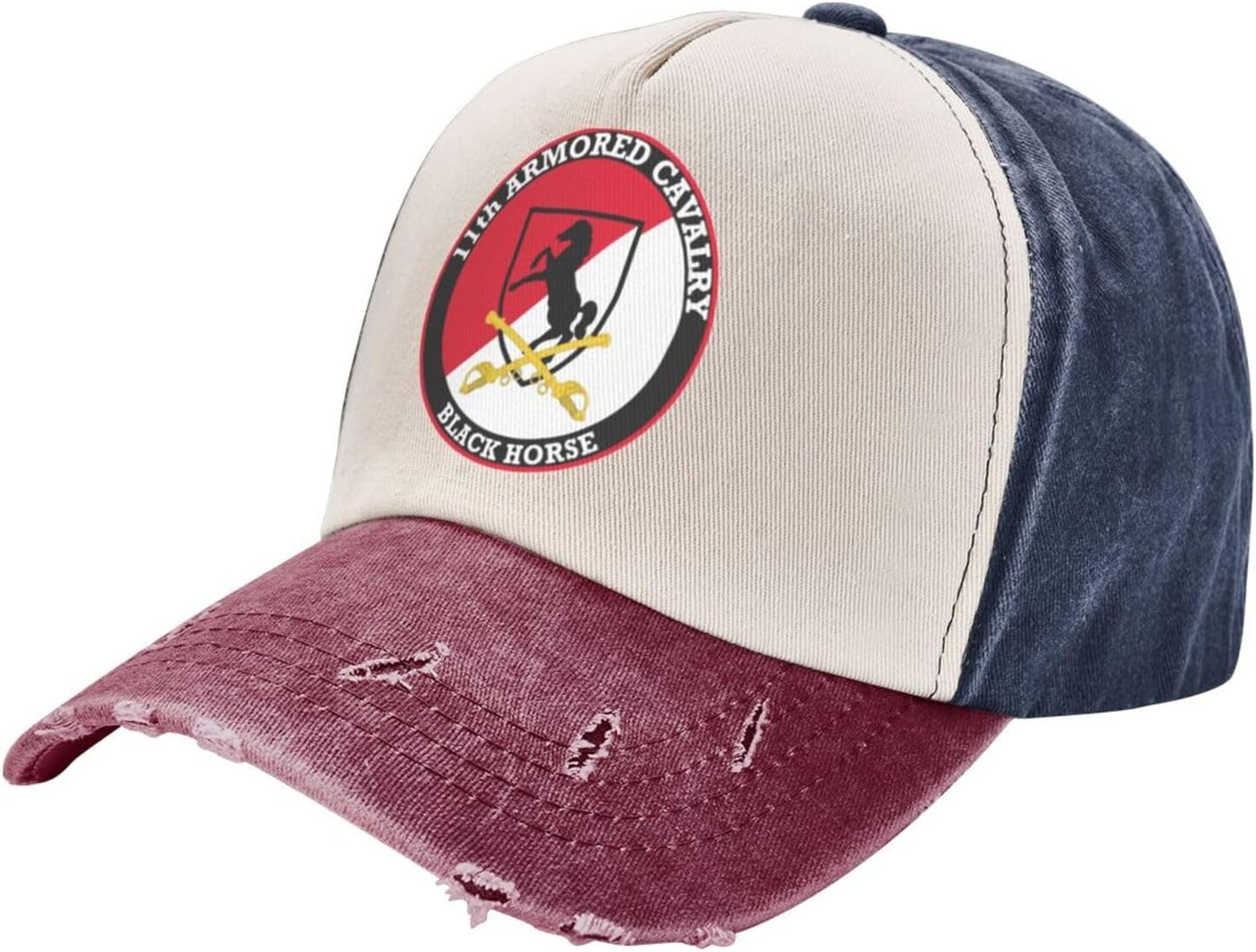 11th Armored Cavalry Regiment Baseball Caps Adjustable Two Color Cowboy ...