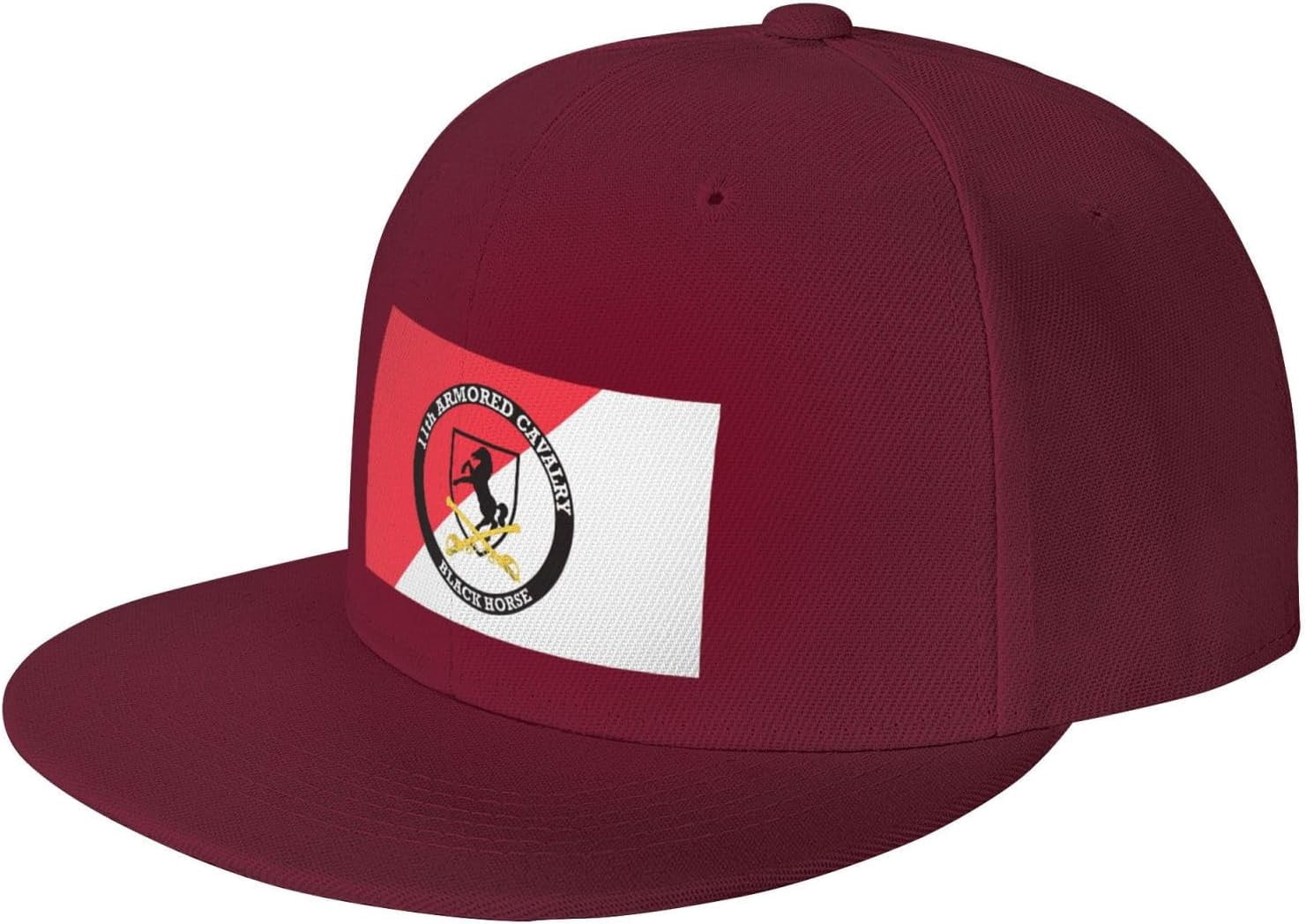 11th Armored Cavalry Regiment Unisex Baseball Cap Adjustable Flat Brim ...