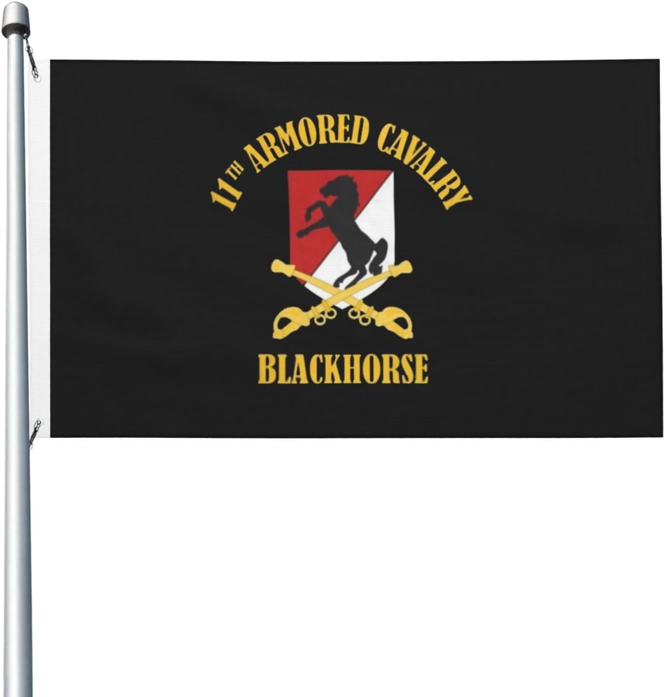 11th Armored Cavalry Veteran Flag Garden Flag 3x5ft Double Sided ...