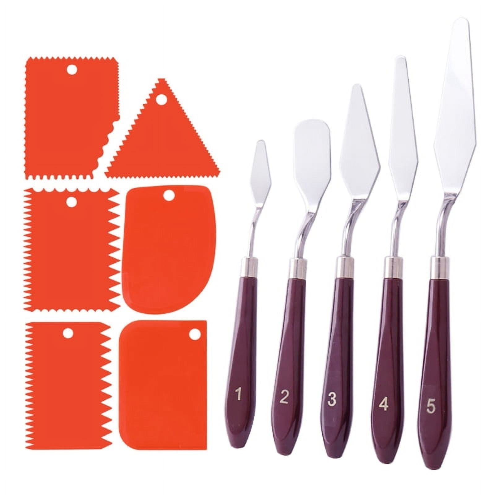 11x Acrylic Painting Knife Set Scrapers Knife Painting Tool Set Paining ...