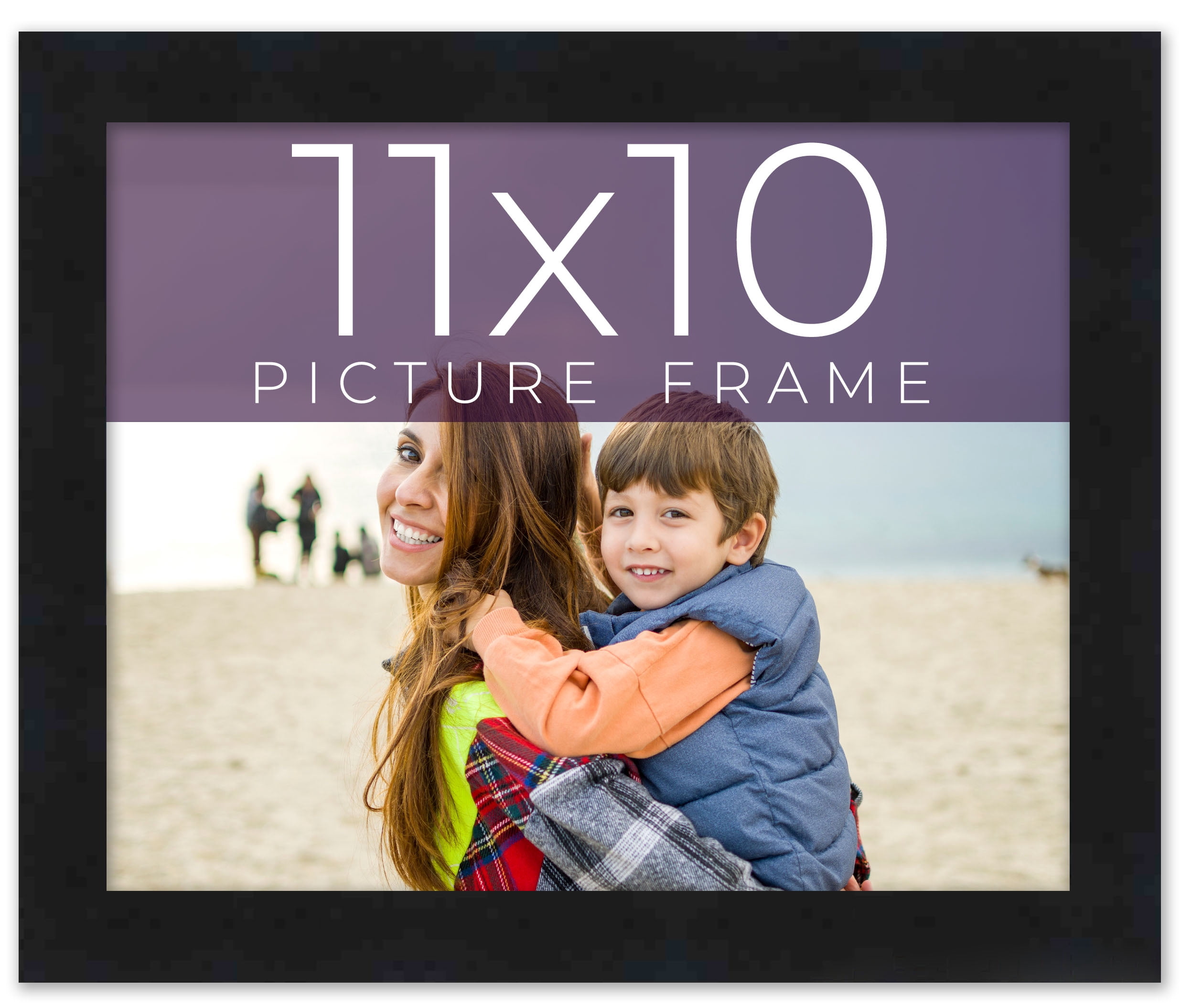 11x10 Frame Black Real Wood Picture Frame Width 0.75 inches | Interior ...