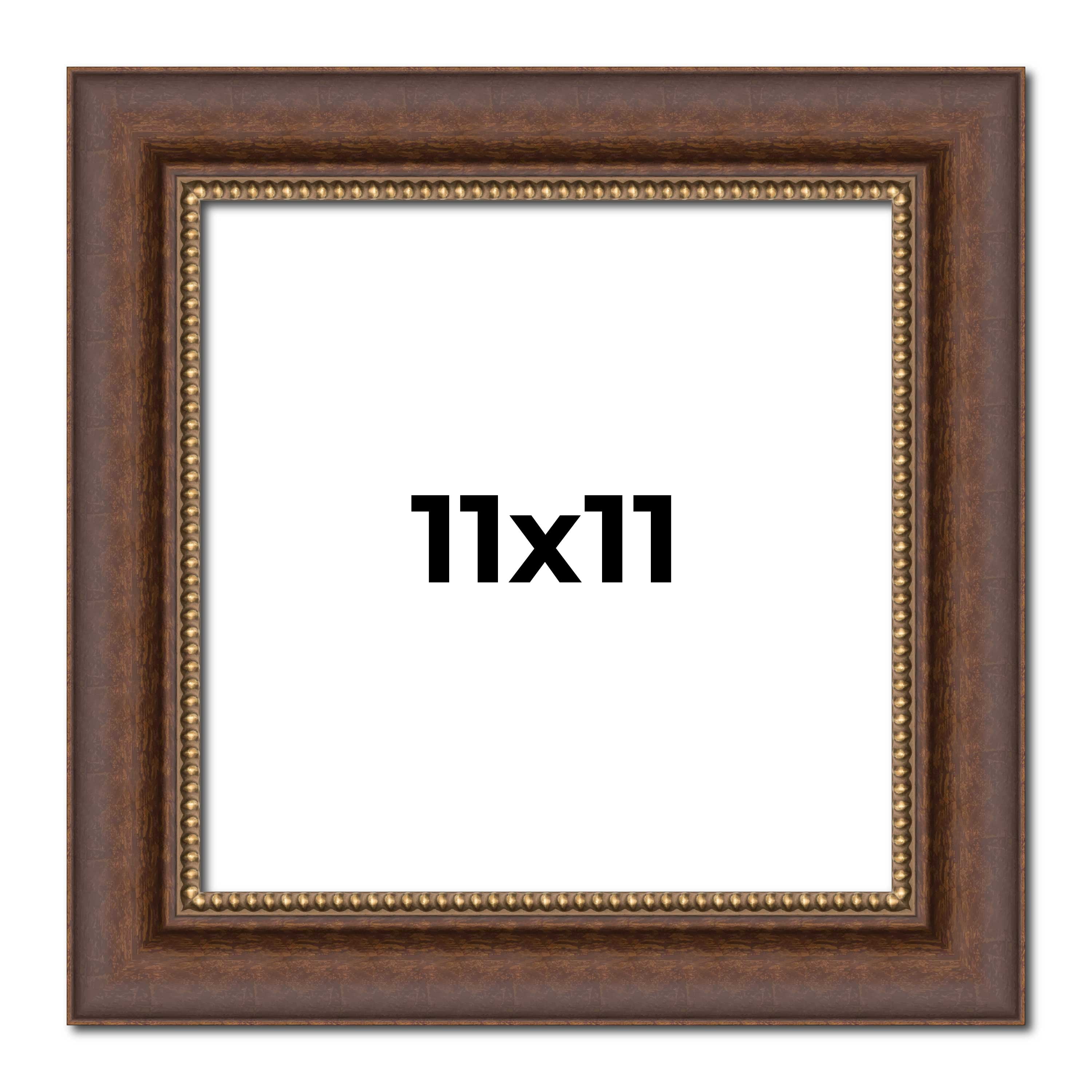 11x11 Copper and Brown Real Wood Picture Frame Width 2 inches ...