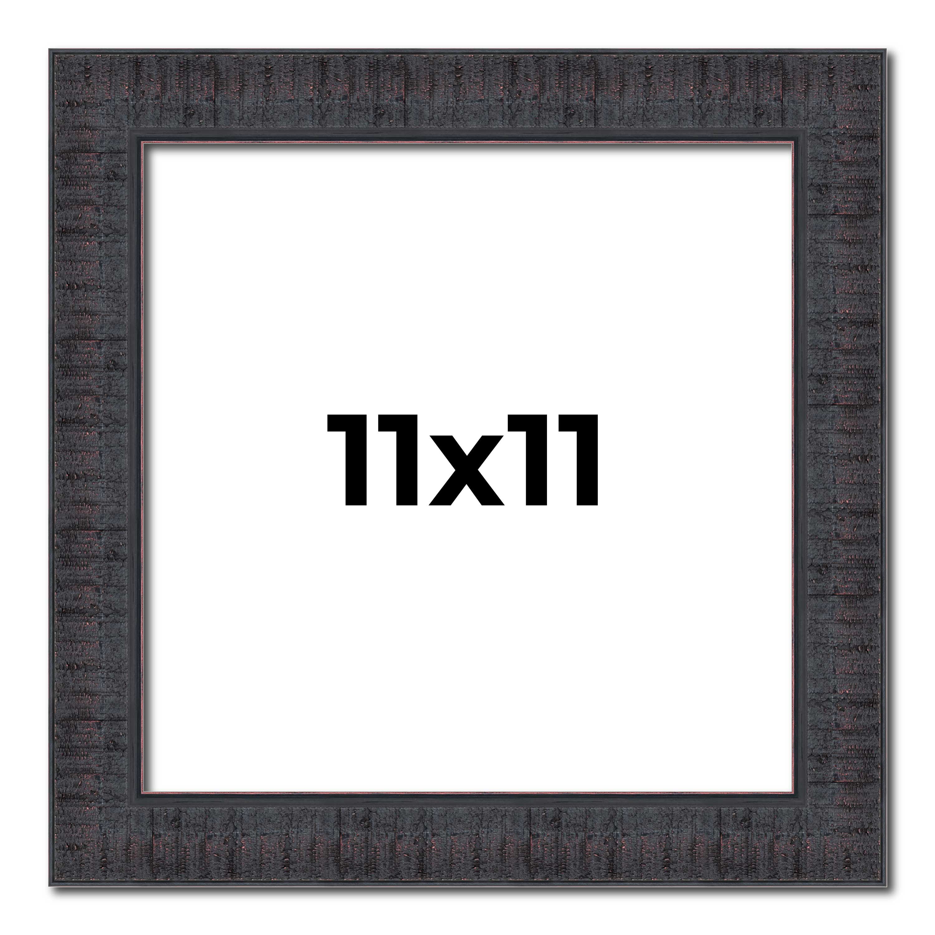 11x11 Frame Brown Rustic Solid Wood Picture Frame 1.5 Inches Wide ...