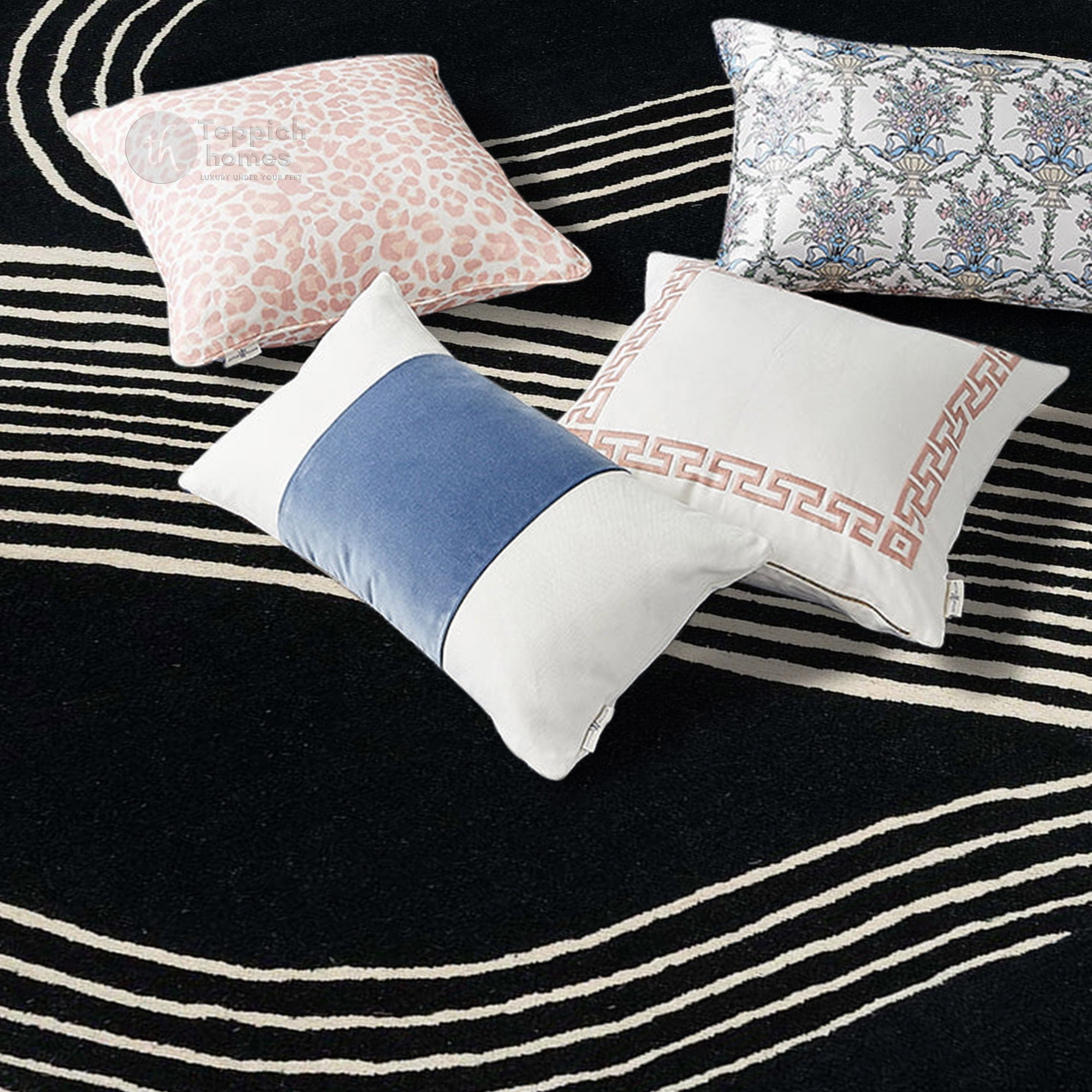 11x11 Hand tuft rug, Black color, Wool area carpet Bed, Living, room ...