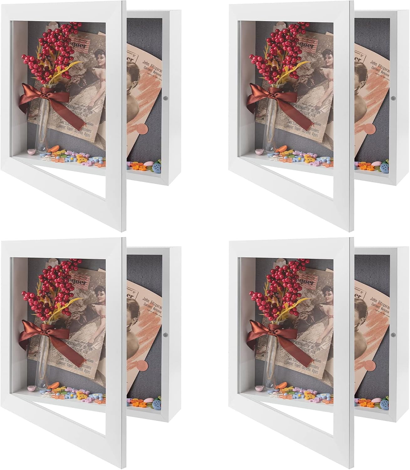 11x11 Shadow Box Frame - Front Opening - 2 Inch Depth Display Box for ...