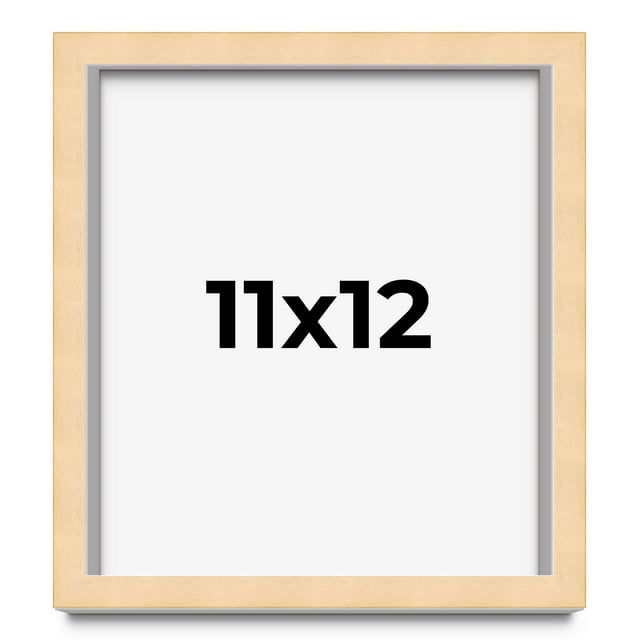 11x12 Shadow Box Frame Brown | 0.875 Inches Deep Real Wood Contemporary ...