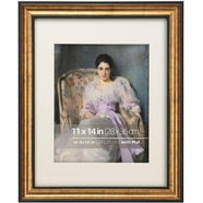 Mainstays 22x28 Matted to 18x24 Walnut Rounded Corner Poster Frame ...