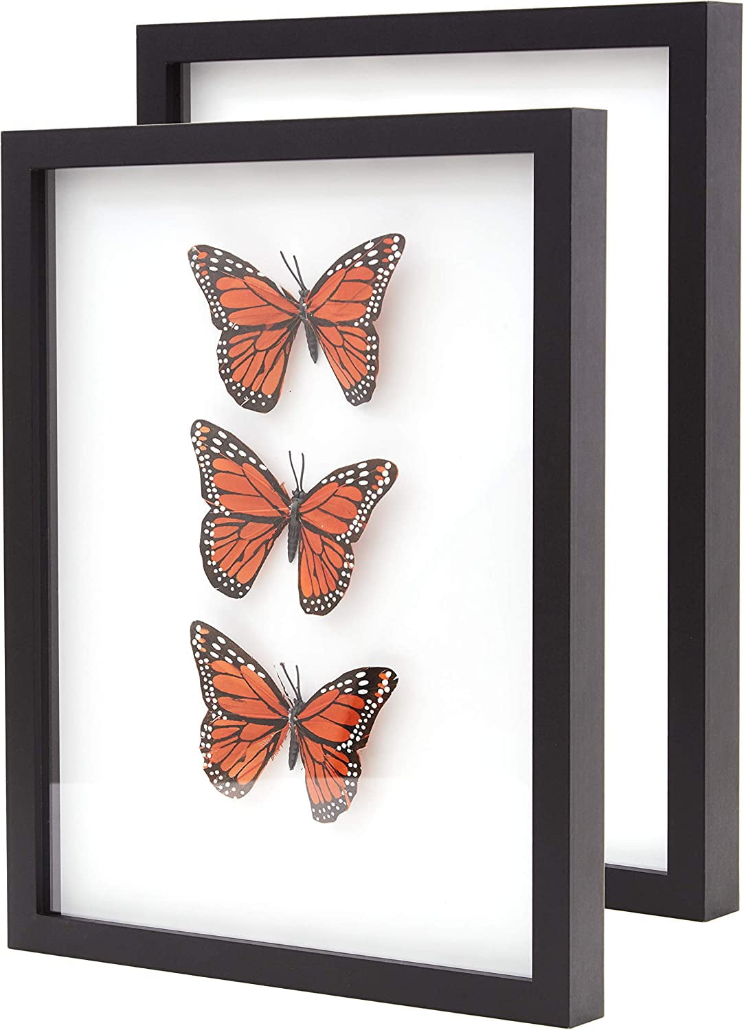 11x14 Black Box Frame With Glass 2 Pk. Fill Large Wood Memory Box With ...