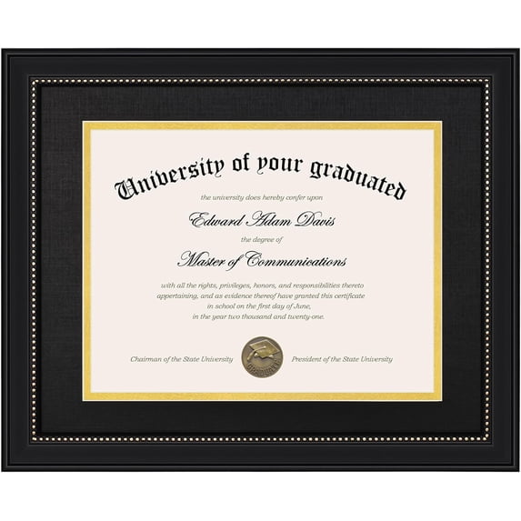 11x14 Diploma Frame with High Definition Glass, Display 8.5x11 ...
