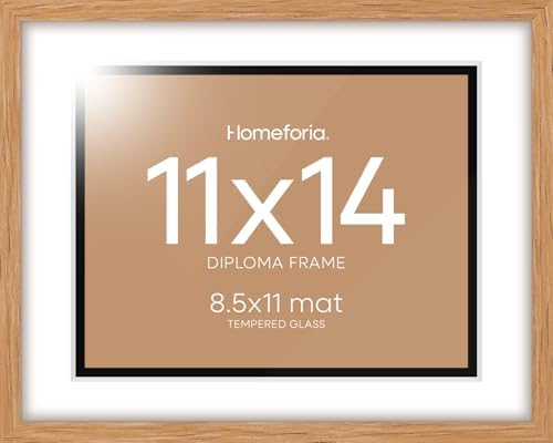 11x14 Diploma Frame Wood, High End Natural Oak 11 x 14 Certificate ...