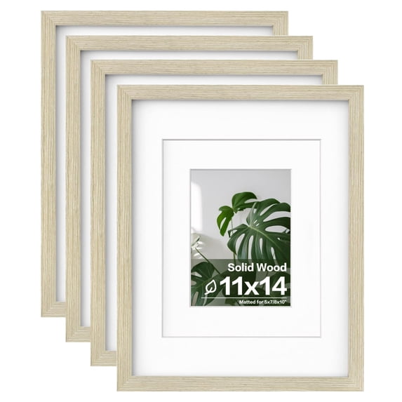 11x14 Distressed Wood Grain Solid Wood Picture Frame - Walmart.com
