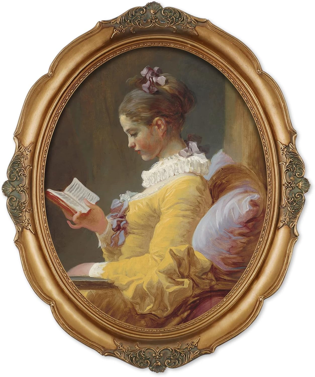 11x14 Frame Baroque Oval Frame 11 x 14 Vintage Picture Frames Fit ...