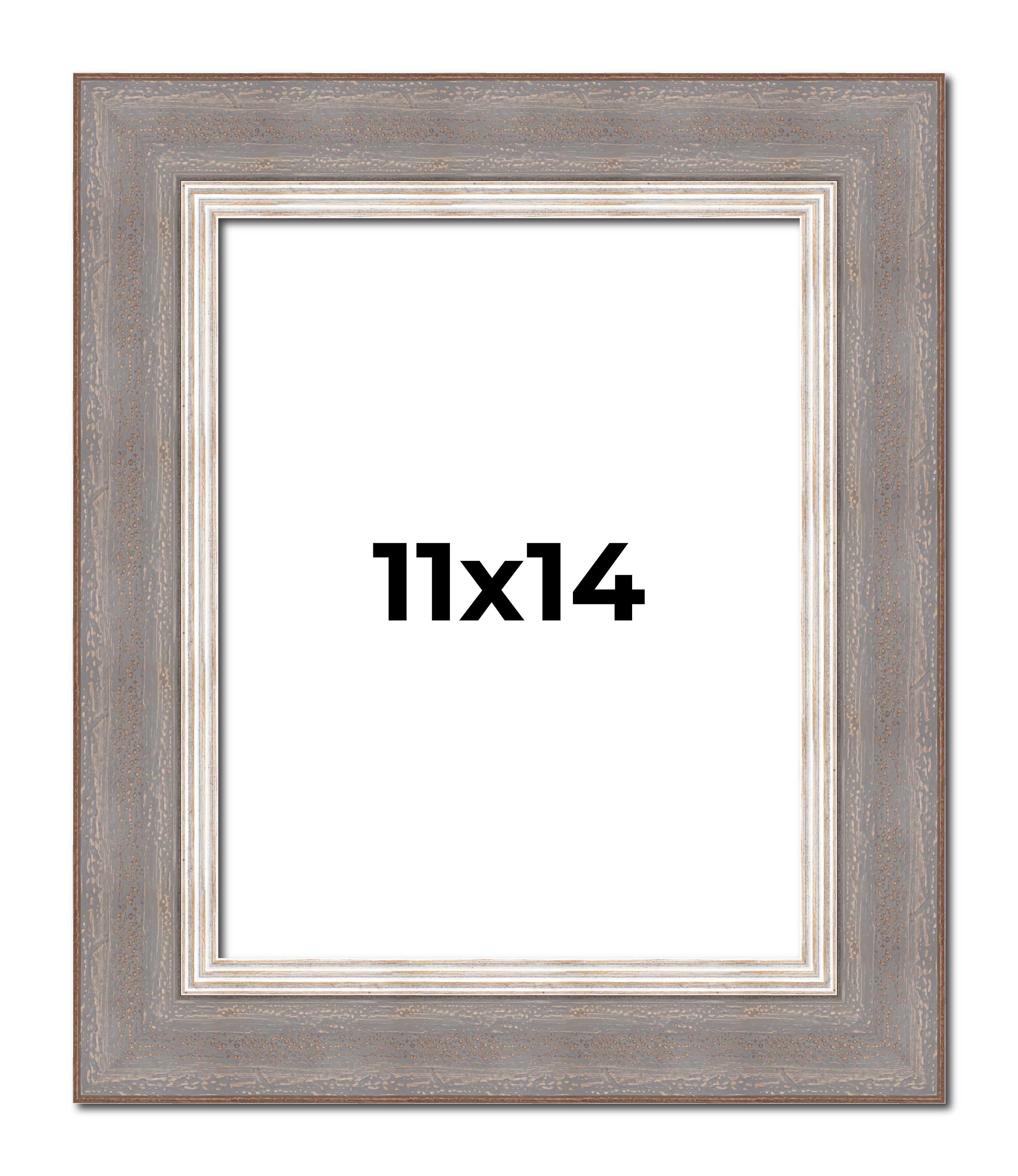 11x14 Frame Grey Real Wood Picture Frame Width 2.75 Inches | Interior ...