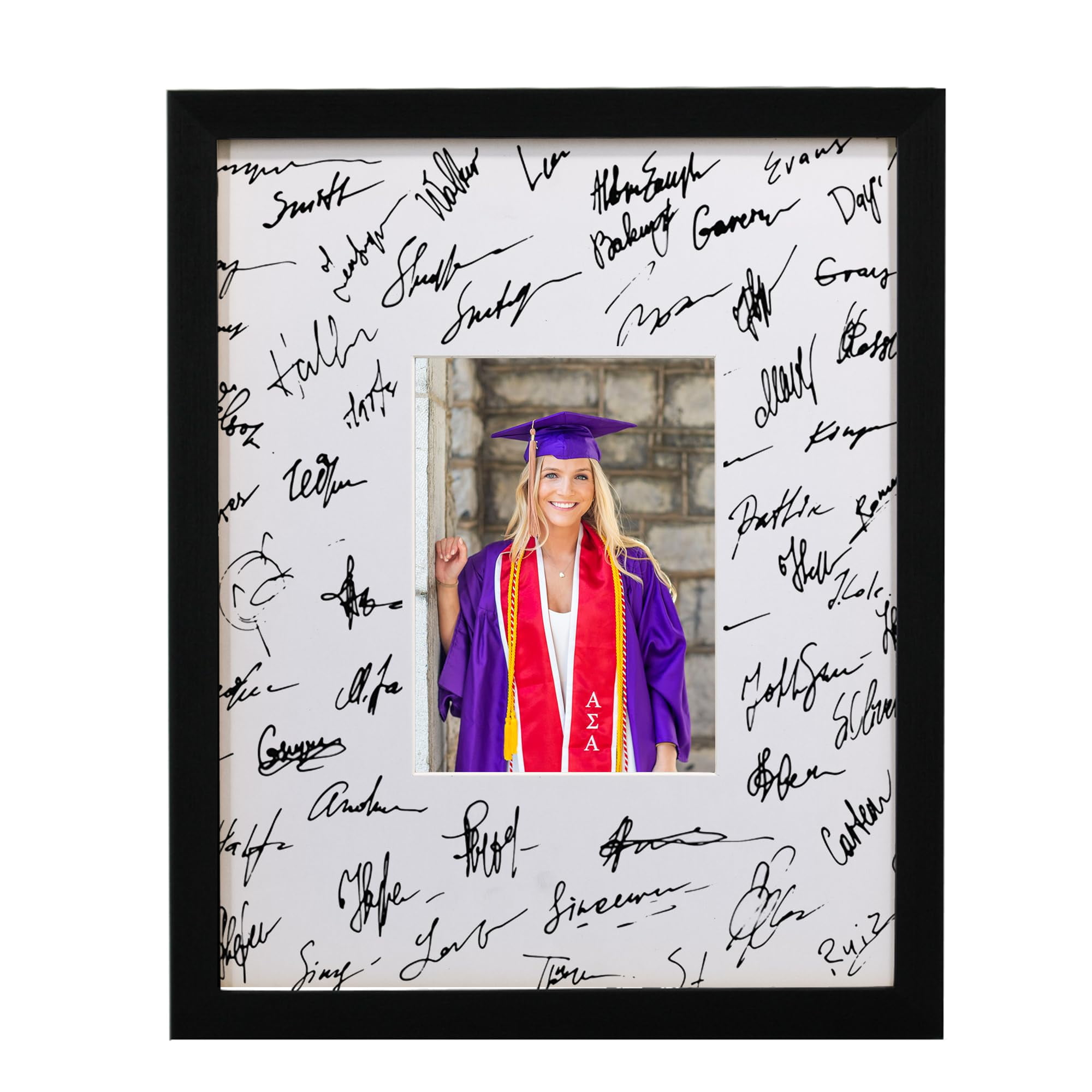 11x14 Graduation Frame with 5x7 Mat Opening for Wedding Birthday Guest ...