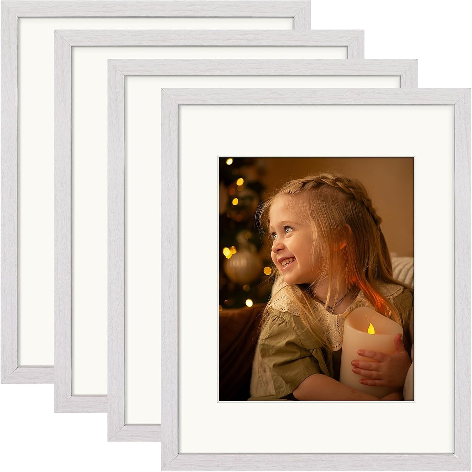 11x14 Picture Frame - 8x10 Photos with Mat or 11x14 Pictures Without ...