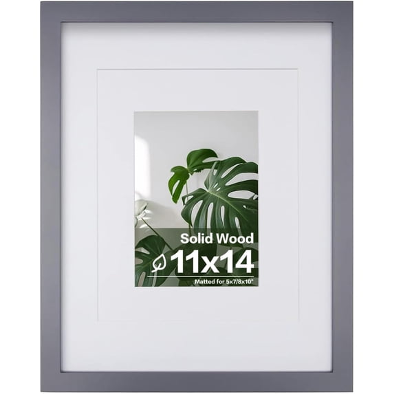 11x14 Picture Frame Display Pictures 5x7 / 8x10 with Mat or 11x14 ...