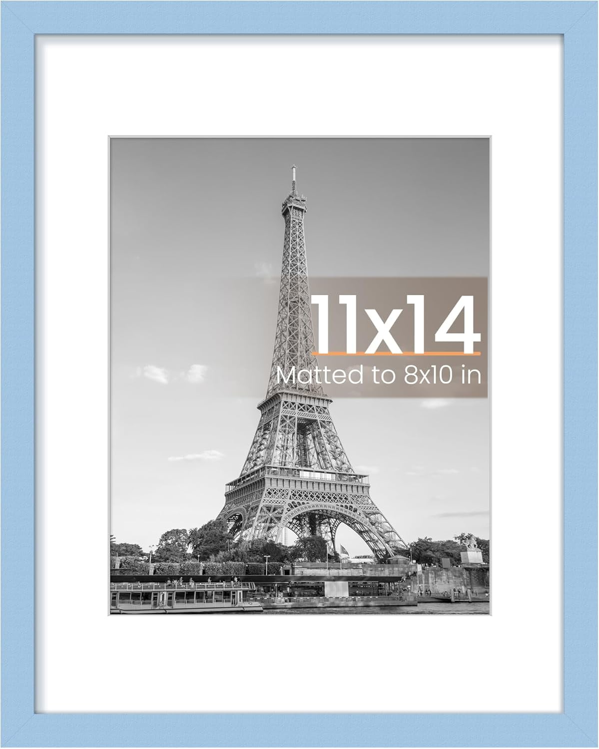 11x14 Picture Frame, Display Pictures 8x10 with Mat or 11 x 14 Without ...