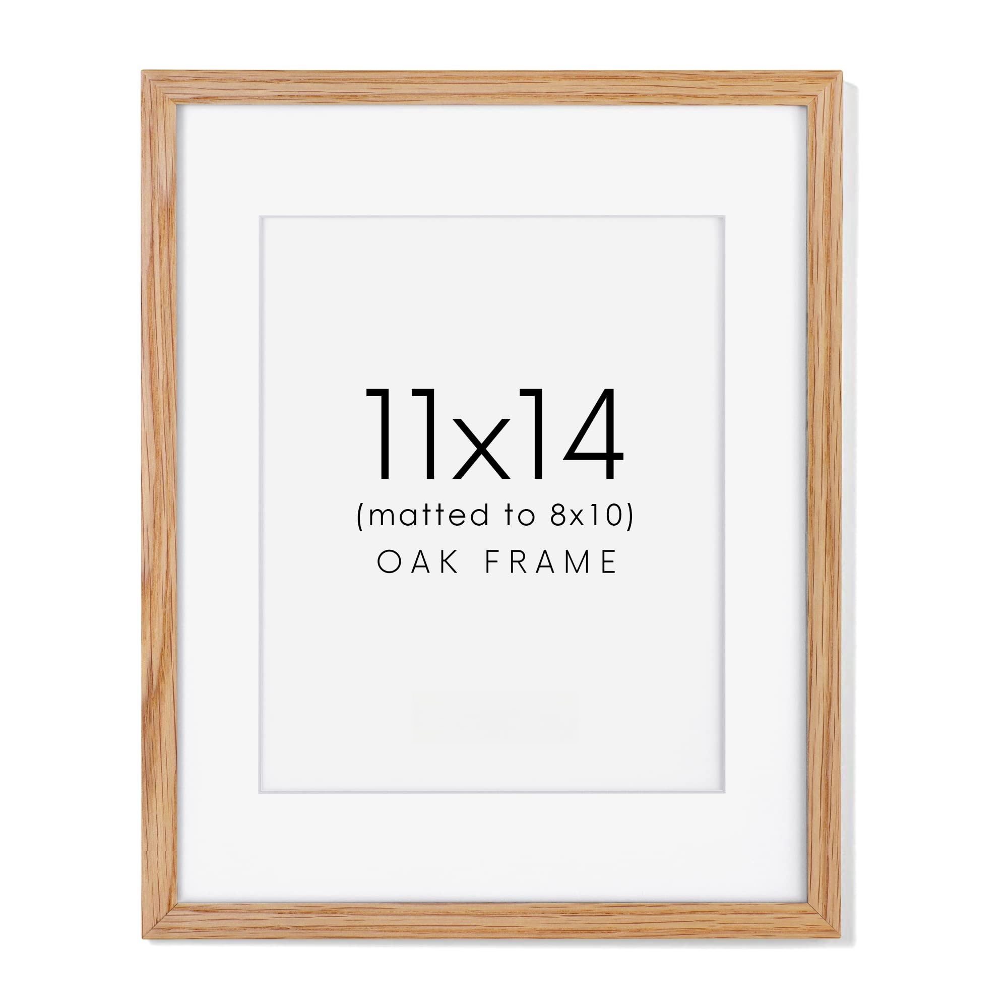 Better Homes & Gardens Gallery 11" x 14" Matted for 8" x 10" Solid Wood ...