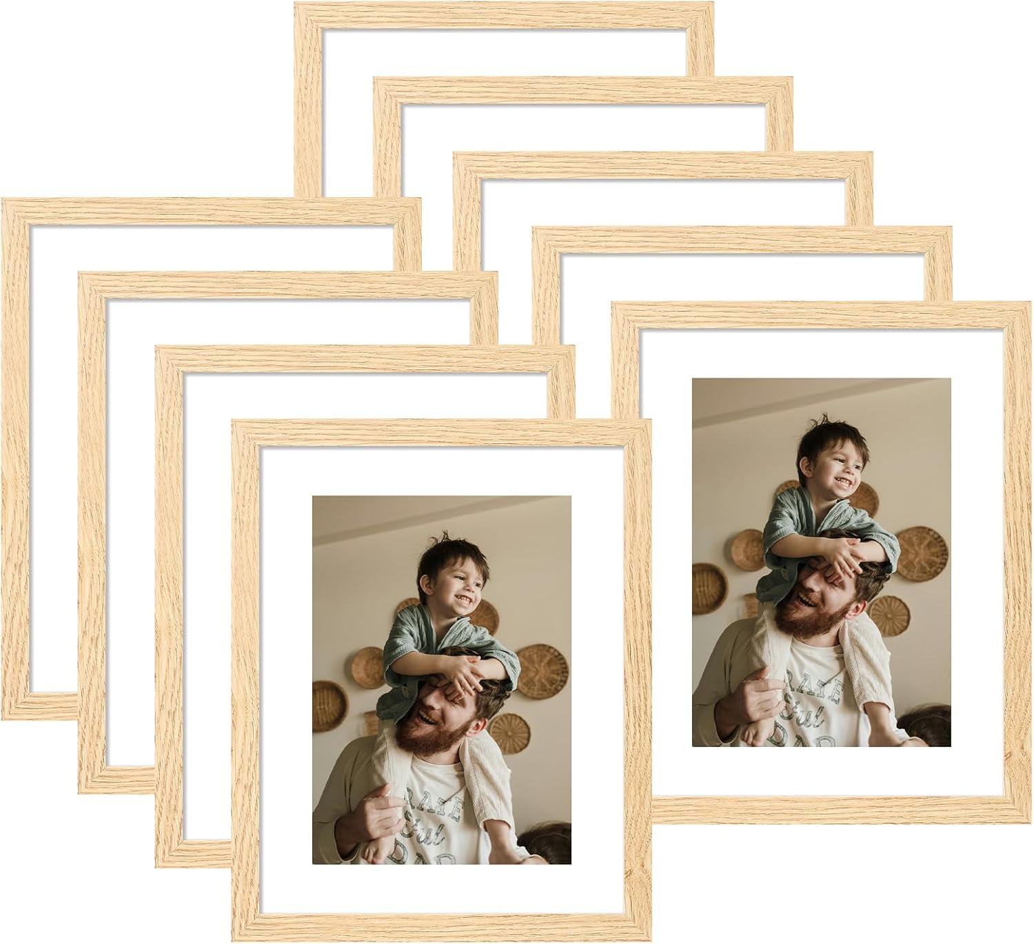 11x14 Picture Frame Set of 9, Photo Gallery Wall Frame Set, Display ...